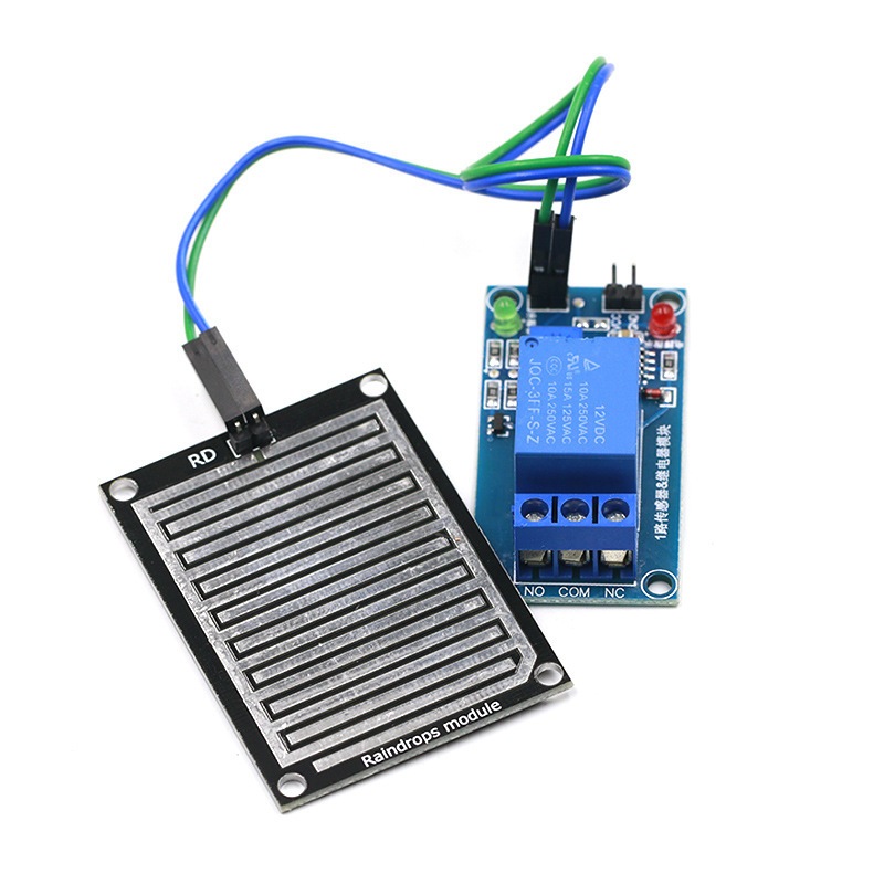 12V rain sensor module set, with automatic water drop control relay ...