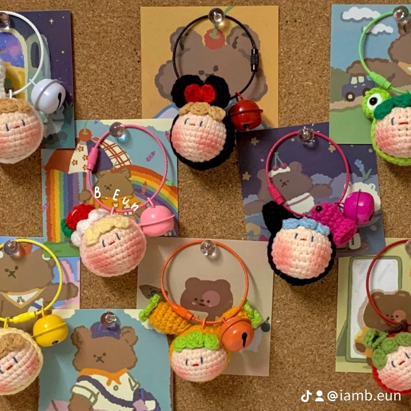[ AVAILABLE ] MOCHI PÉ wool keychain-SMALL SIZE-B.Eun crochet | Shopee ...