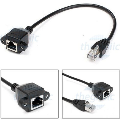 Rj45 Male To RJ45 Female Cable 30cm Long | Shopee Philippines