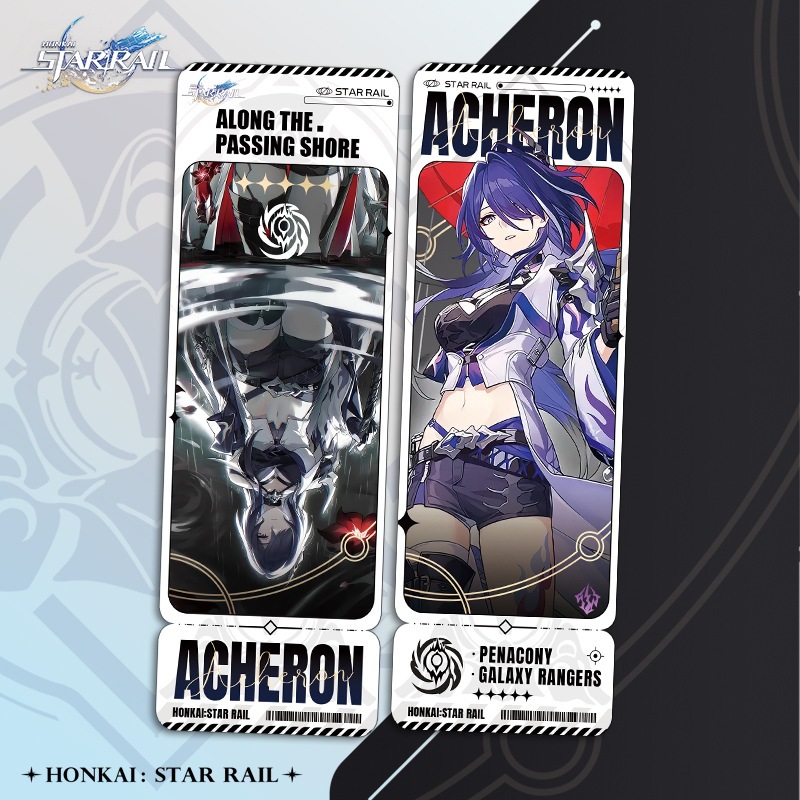 Card printed with honkai star rail game character (ging yuan seele ...