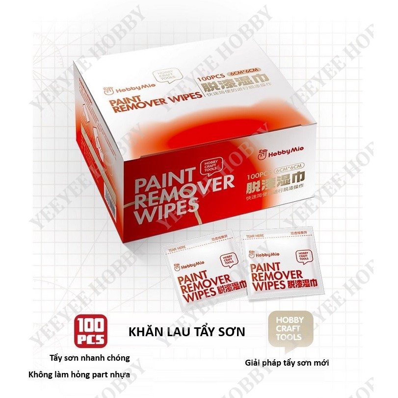 Hobby MIO TOOLS - PAINT REMOVER WIPES (BOX OF 100 PCS) | Shopee Philippines