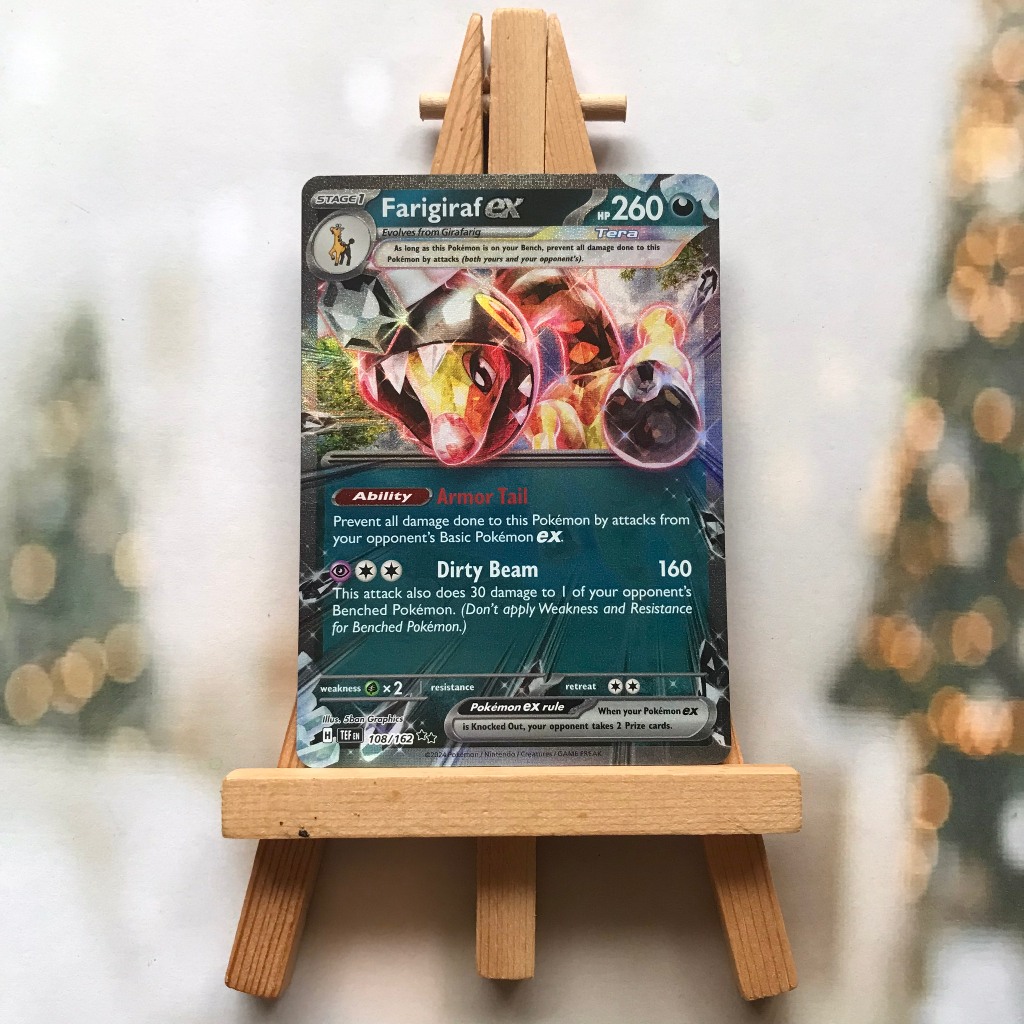 Pokemon Farigiraf ex 108/162 picture card - Scarlet & Violet: Temporal ...