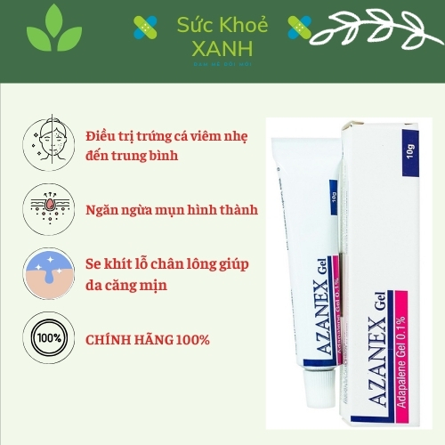 Azanex - Adapalene 10g Hidden Acne Reduction Gel, Blackheads | Shopee ...