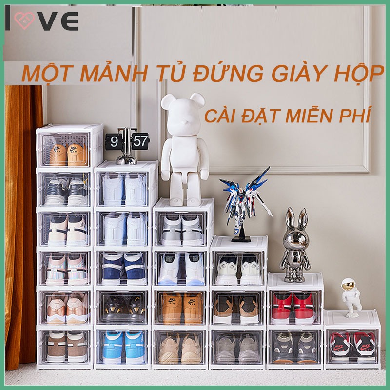 Foldable shoe cabinet, shoe shelf, convenient multi-purpose shoe box ...