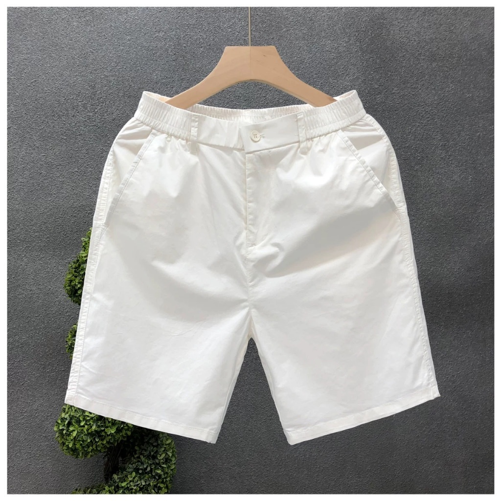 Men's Shorts, Men'S short Khaki Pants Elastic 6-Color Elastic Back Easy ...