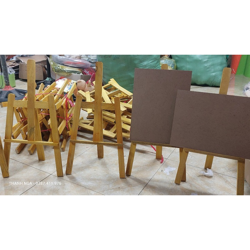Mini easel for children with A3 pine wood canvas | Shopee Philippines