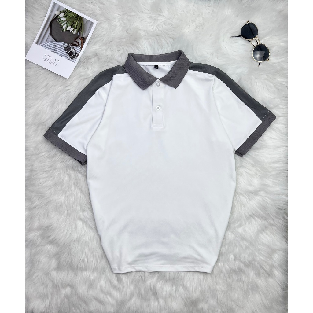 Fashion polo shirt with simple basic design, 4-way stretch poly ...