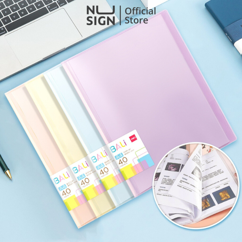 Document File Student Leaf File Nusign x Deli A4 Leaf Clip Folder ...