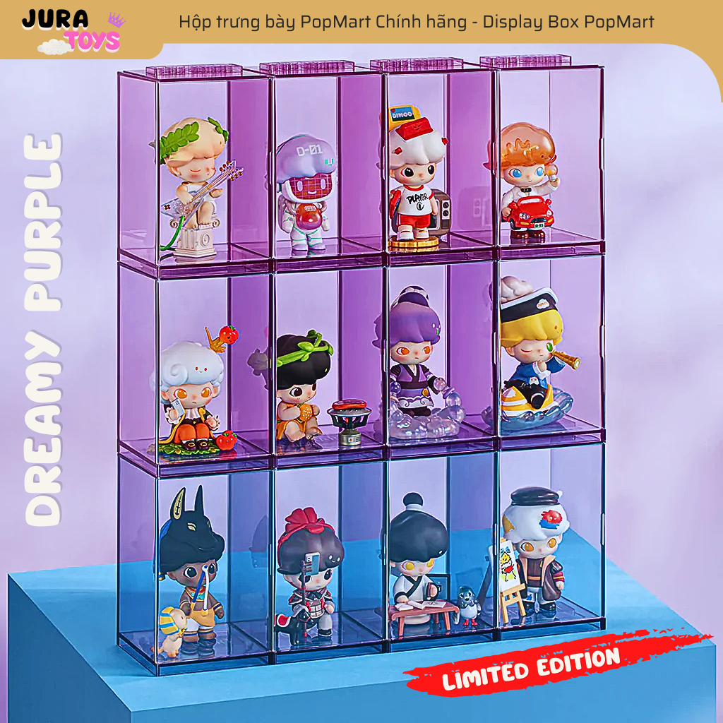 Pop MART Set of 3 Doll Model Storage Display boxes Display box Popmart ...