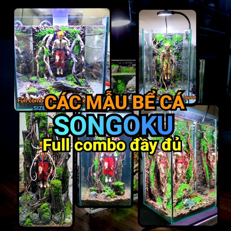 OXY Songoku Model Aquarium, full combo Tank, Lamp, layout, Oxygen ...