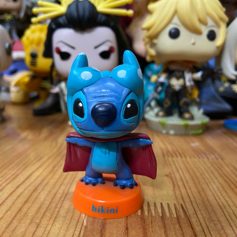 Japan STITCH BRA ON HEAD MINI BOBBLE HEAD FIGURE DISNEY (2nd nobox real ...
