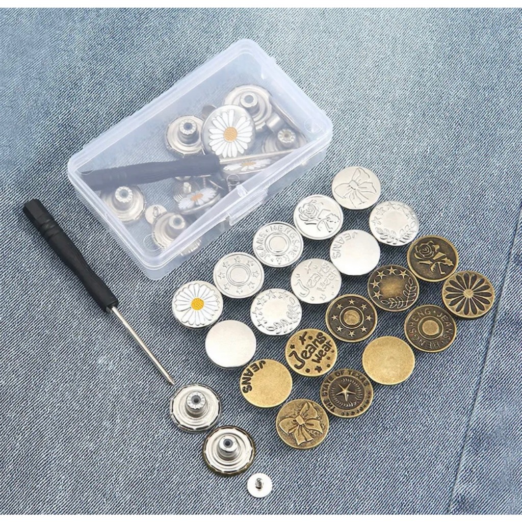 Ss Box of 42 Button Pants Screw Set | Shopee Philippines