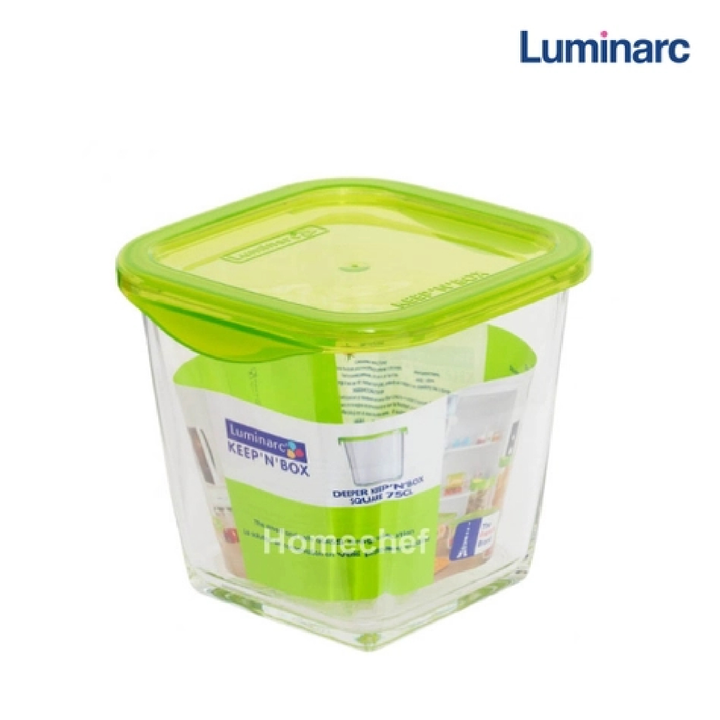 Luminarc - KeepN deep square glass box 75cl - H8324 | Shopee Philippines