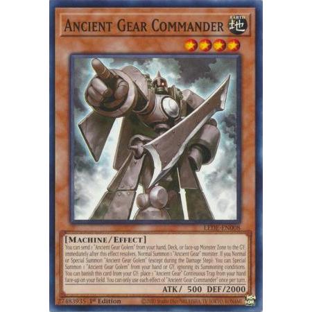 [Original Yugioh Card] - Ancient Gear Commander - LEDE-EN008 - Common ...