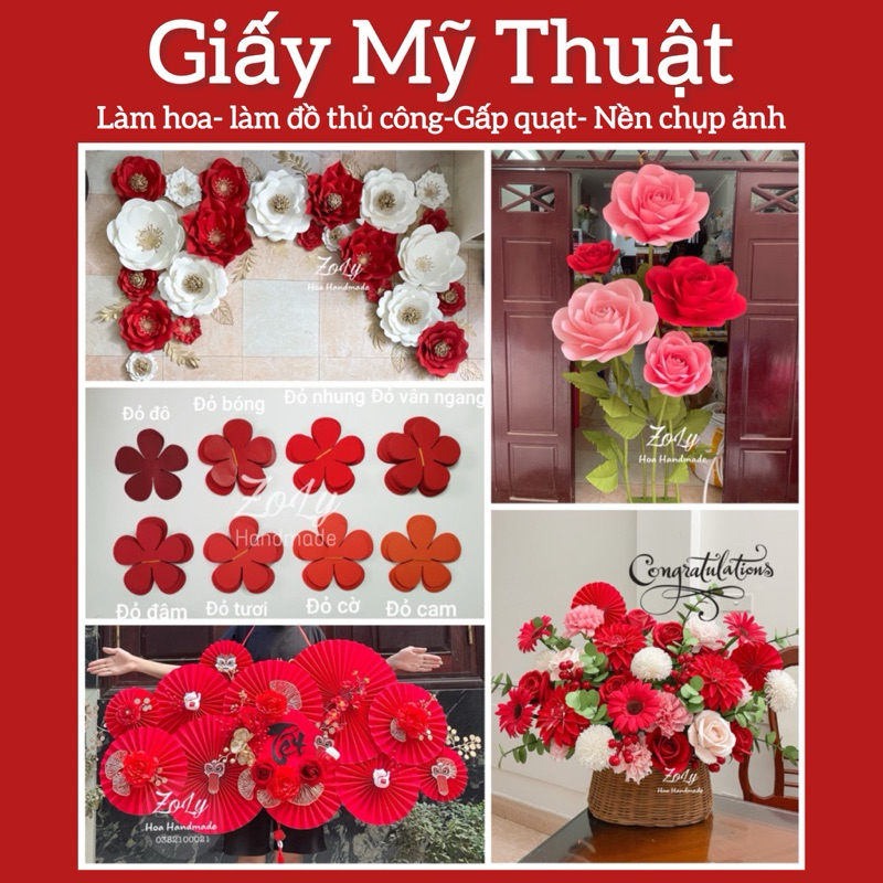 A0 art paper folded into a fan to make backdrop flowers, giant red ...