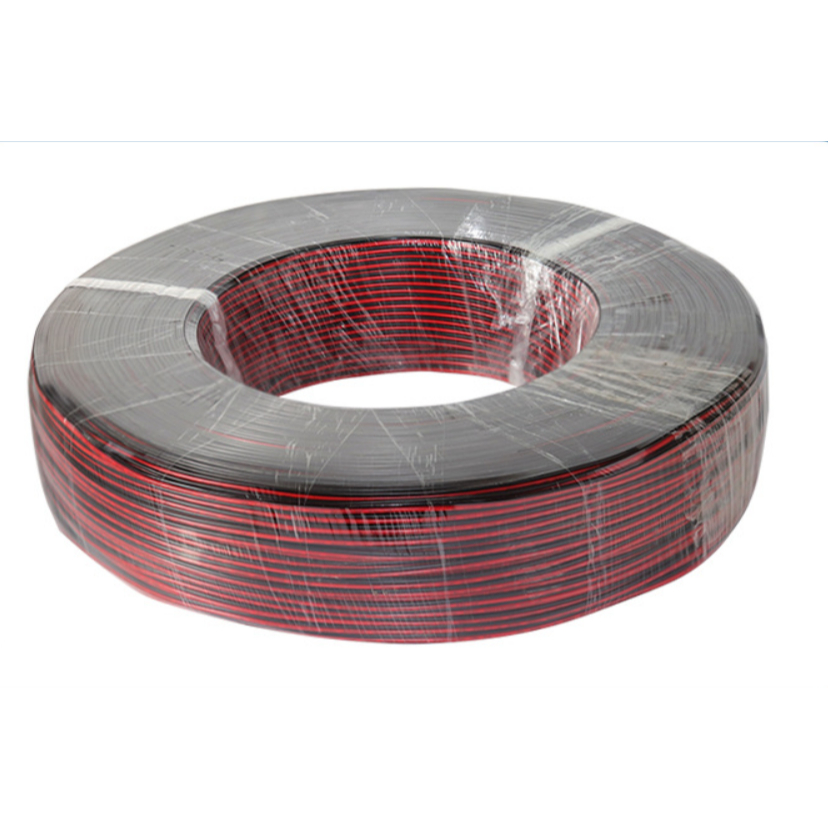 [ROLL 50- 95M] Red and black double wire, box speaker wire, leb light ...