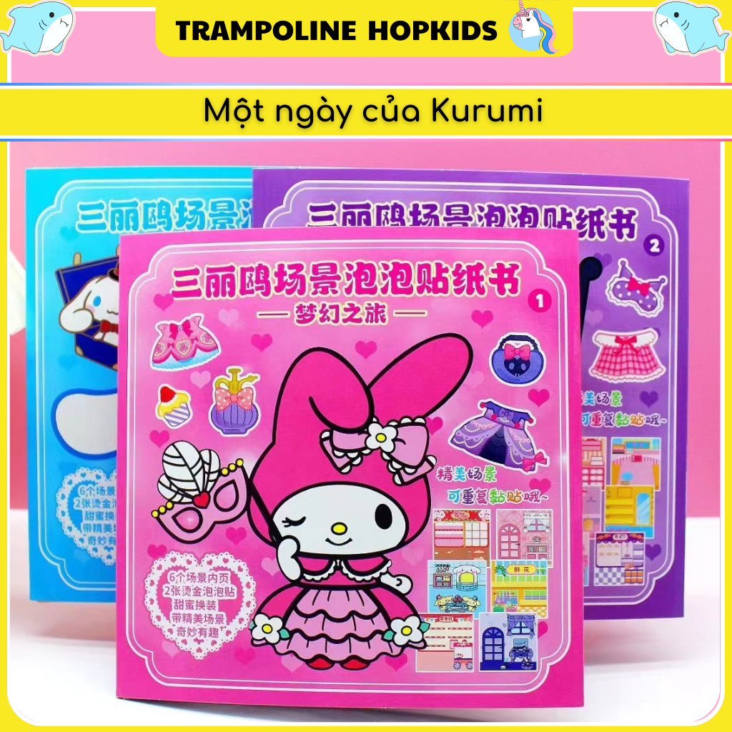 Kuromi 1-Day Floating sticker, Cartoon sticker Peeling sticker Reused ...