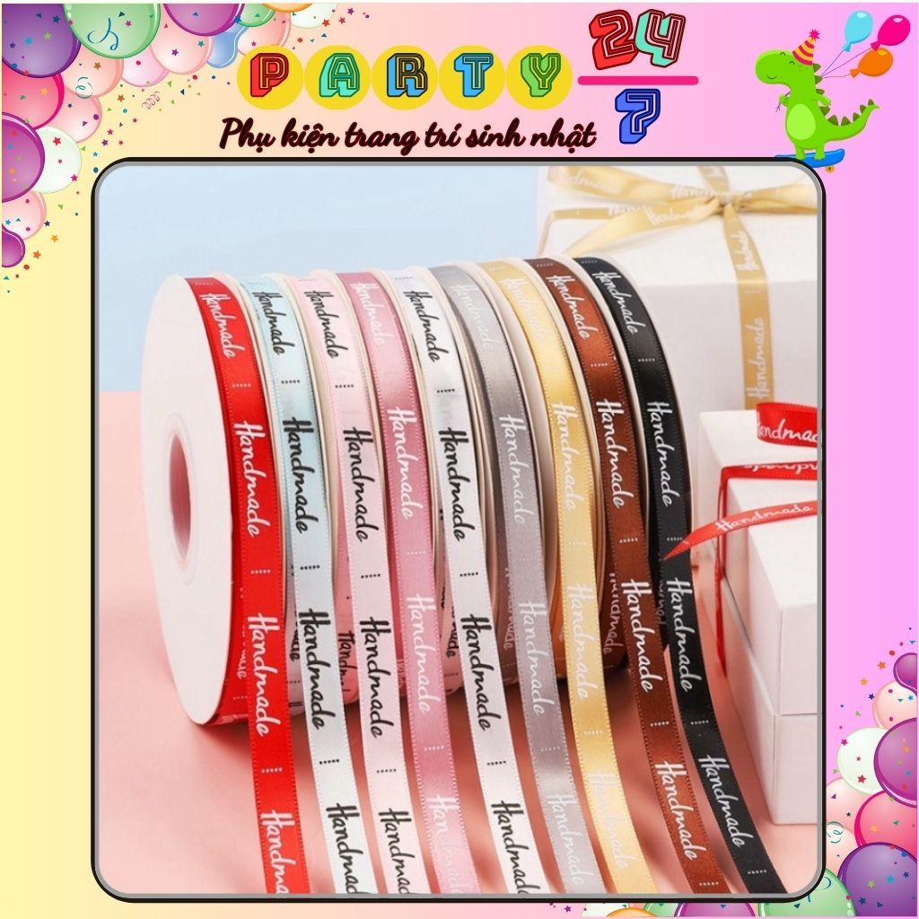 25m roll of 1cm Handmade letter ribbon to decorate souvenirs and tie ...