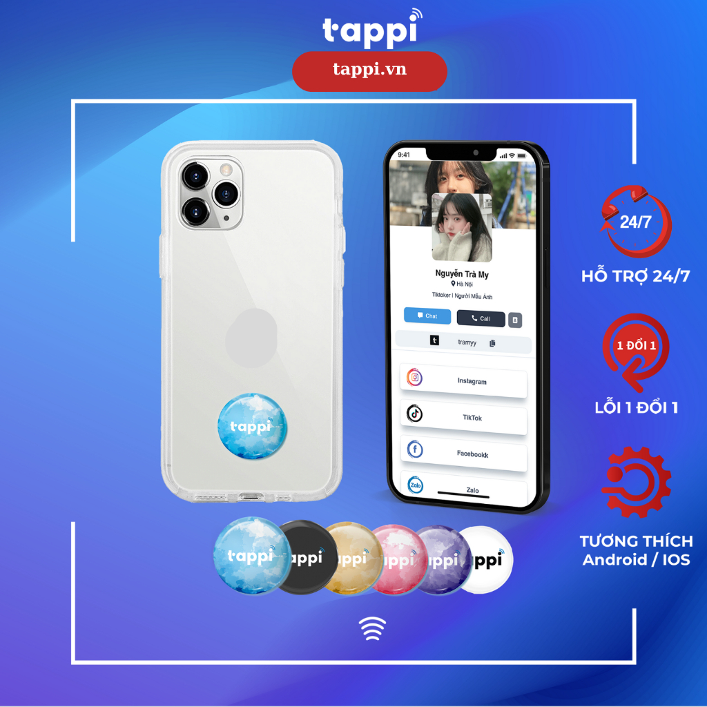 Tappi Smart Personal Card, 1-touch Smart Sticker | Shopee Philippines
