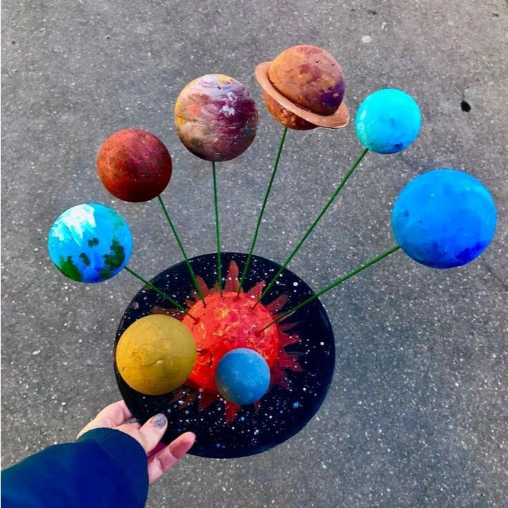 Round foam Set to make solar system models | Shopee Philippines