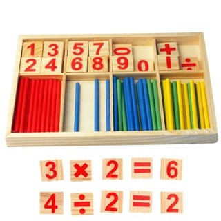 Wooden math stick set - math stick worksheet for school | Shopee ...