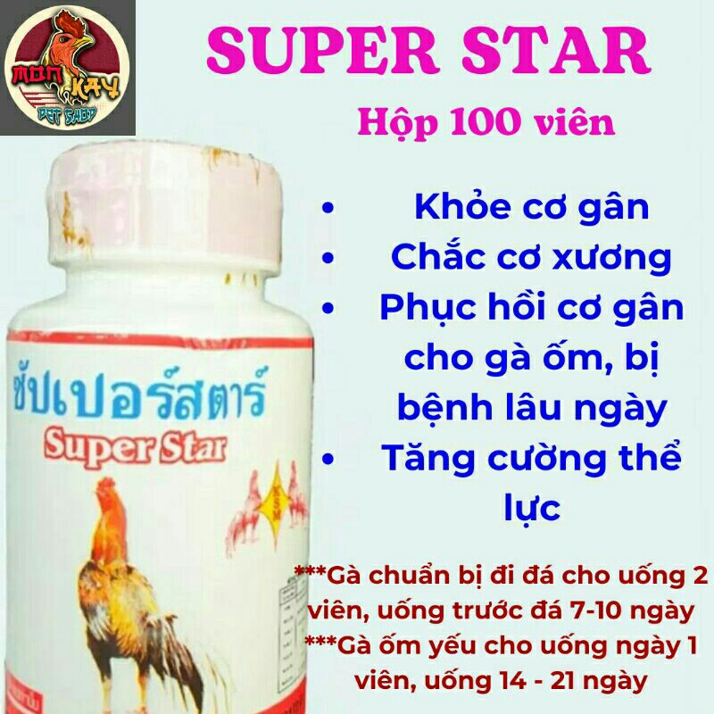 Super STAR BOX OF 100 KNEE SUPPLEMENT FOR FIGHTING CHICKENS | Shopee ...