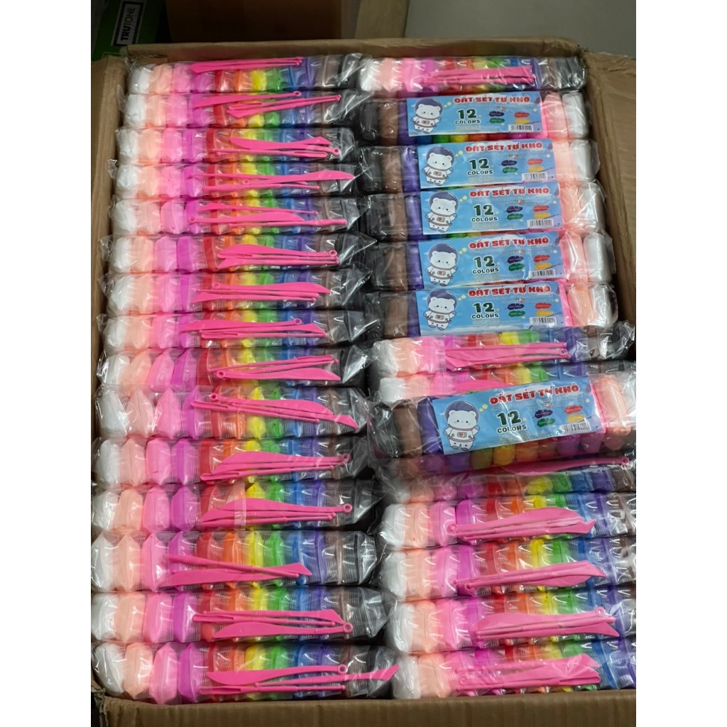 12-color self-drying clay, non-sticky, non-flabby, 12-color modeling ...