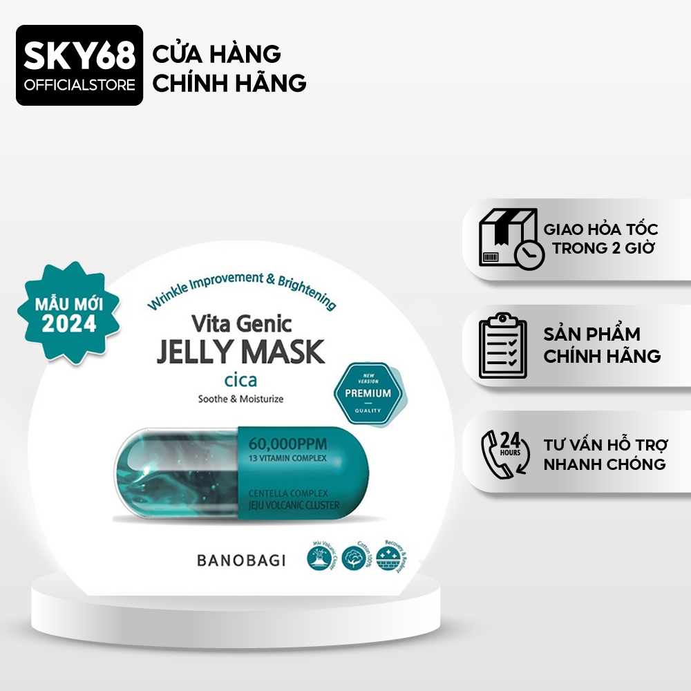 Soothing Mask & BANOBAGI PREMIUM Vita Genic Jelly Mask CICA 30ml - CICA ...