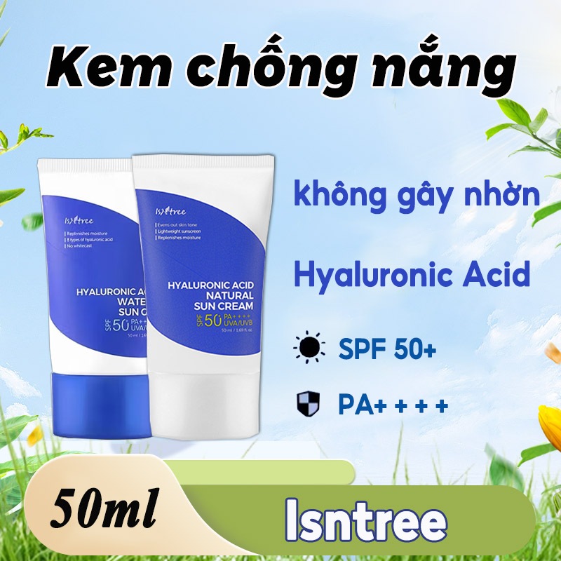 Isntree Natural Sunscreen / hyaluronic acid | Chemical / Physical ...