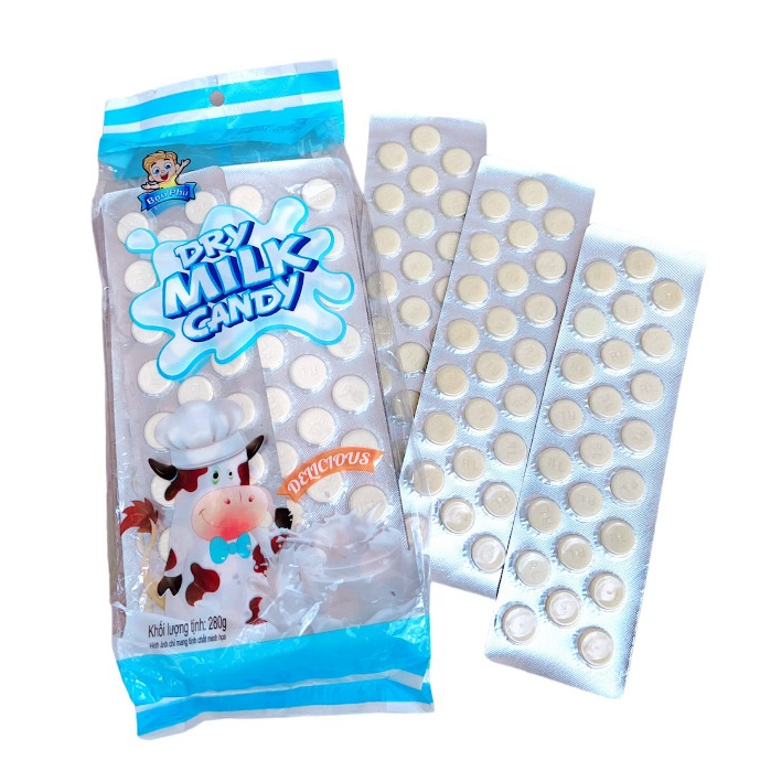 Dry MILK CANDY Cow'S MILK CANDY Blister Pack 280G | Shopee Philippines