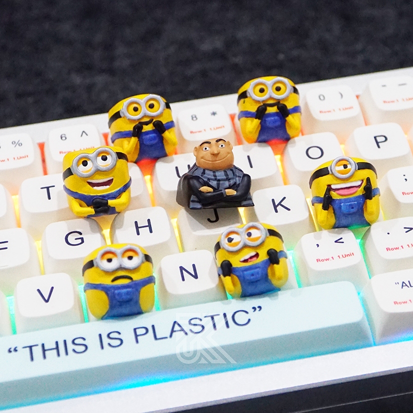 Minion and Gru Keyboard Button Combo - Minion and Gru Keycap - Cartoon ...