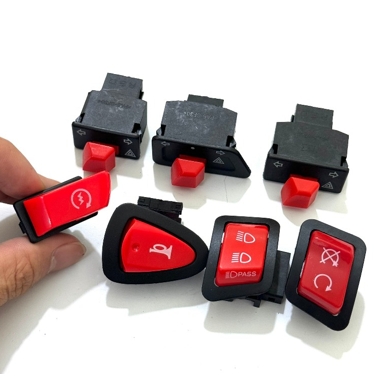 Red Switches Assorted Bar Switches - 30mm - New Car Headlight Cos ...