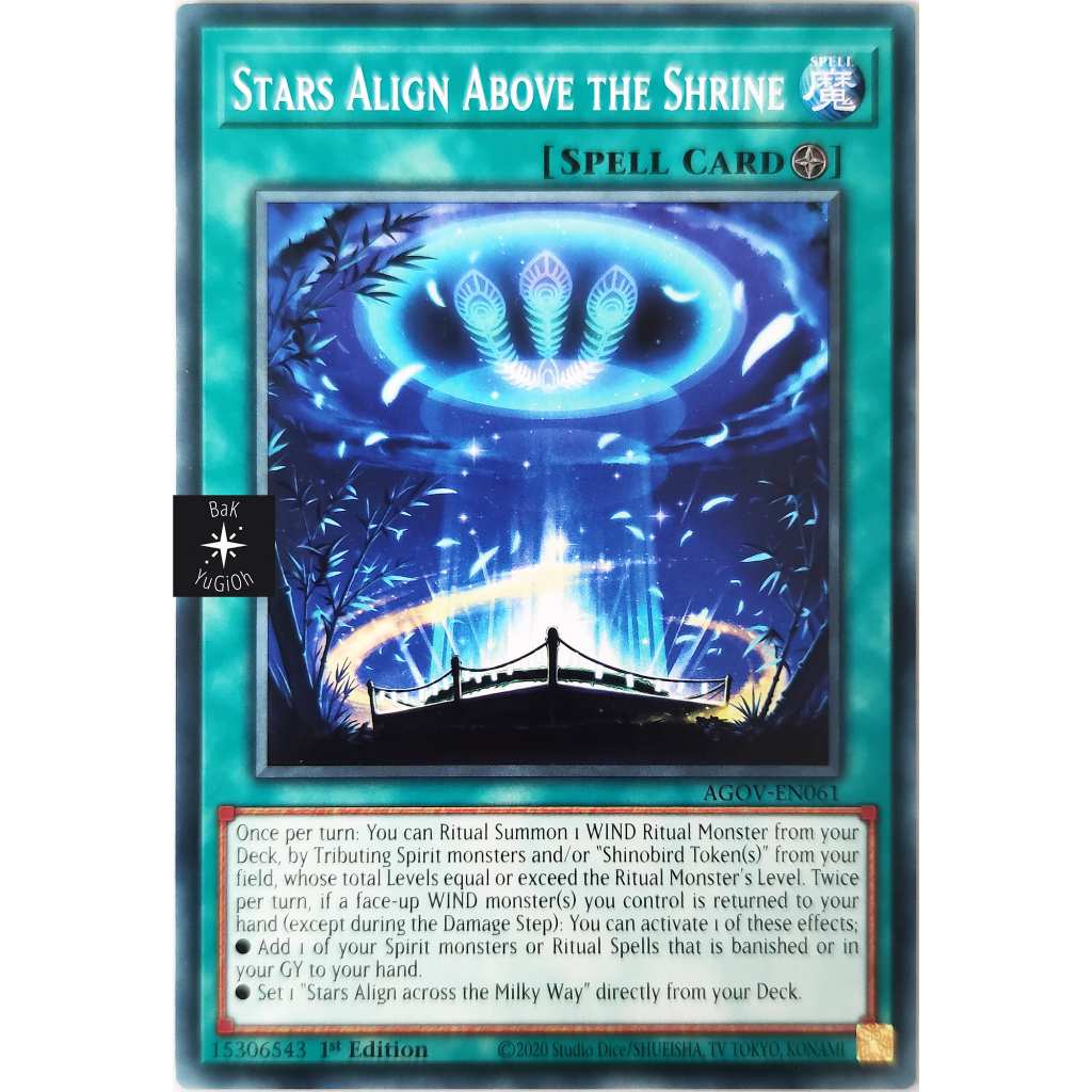 YU-GI-OH! [Original Card] Stars Align Above the Shrine |En+ae| Common ...