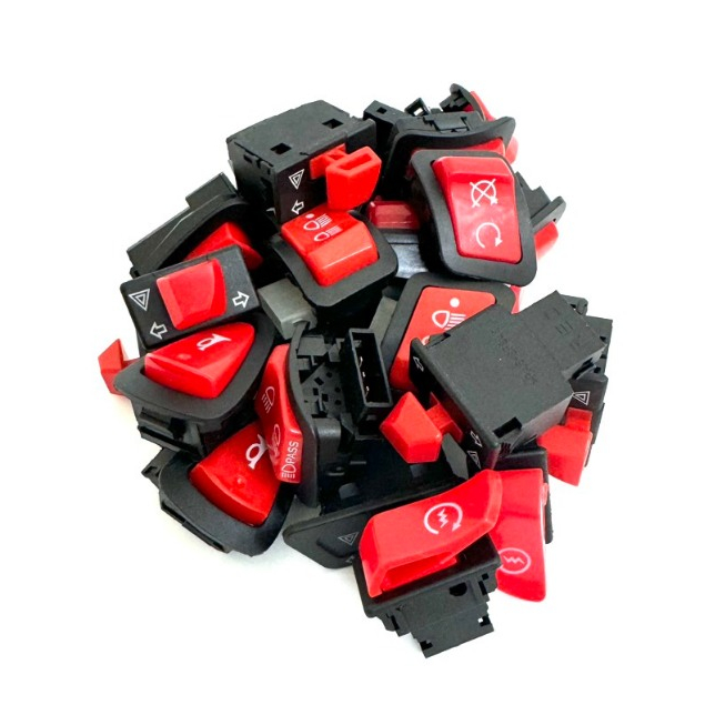 Red Switches Assorted Bar Switches - 30mm - New Car Headlight Cos ...