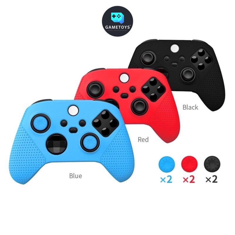 Rubber cover with 2 analog knobs of the same color Dobe brand for Xbox ...