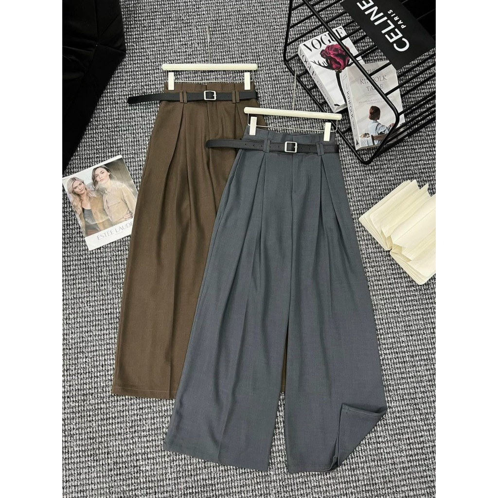 Office pants with 2 mm wide tube Korean scratch material bassic ...