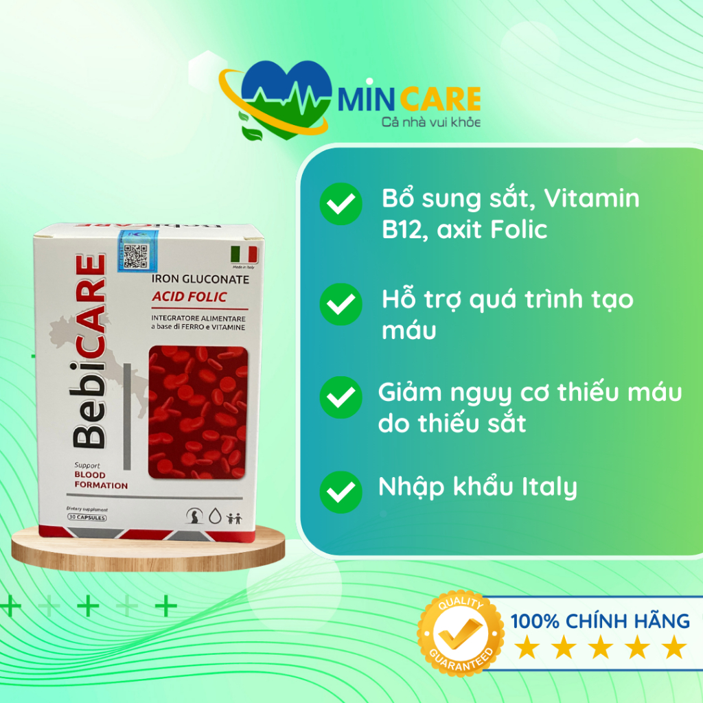 Bebicare - Supplementing iron, vitamin B12, Folic acid - Supports hematopoiesis, reduces the ...