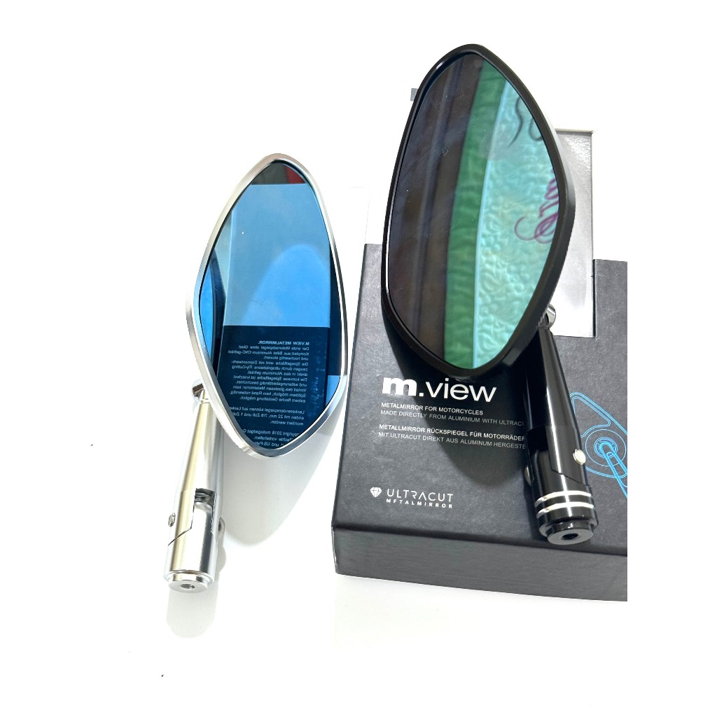 Motorcycle mirrors, Moto M-View style motorcycle rearview mirrors ...