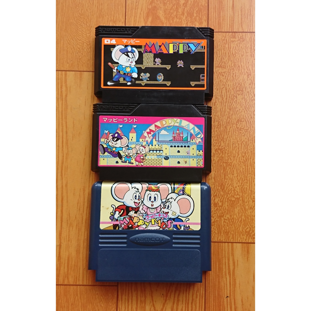 Famicom Original Tape (Original) Mappy + Mappy land + Mappy kids ...