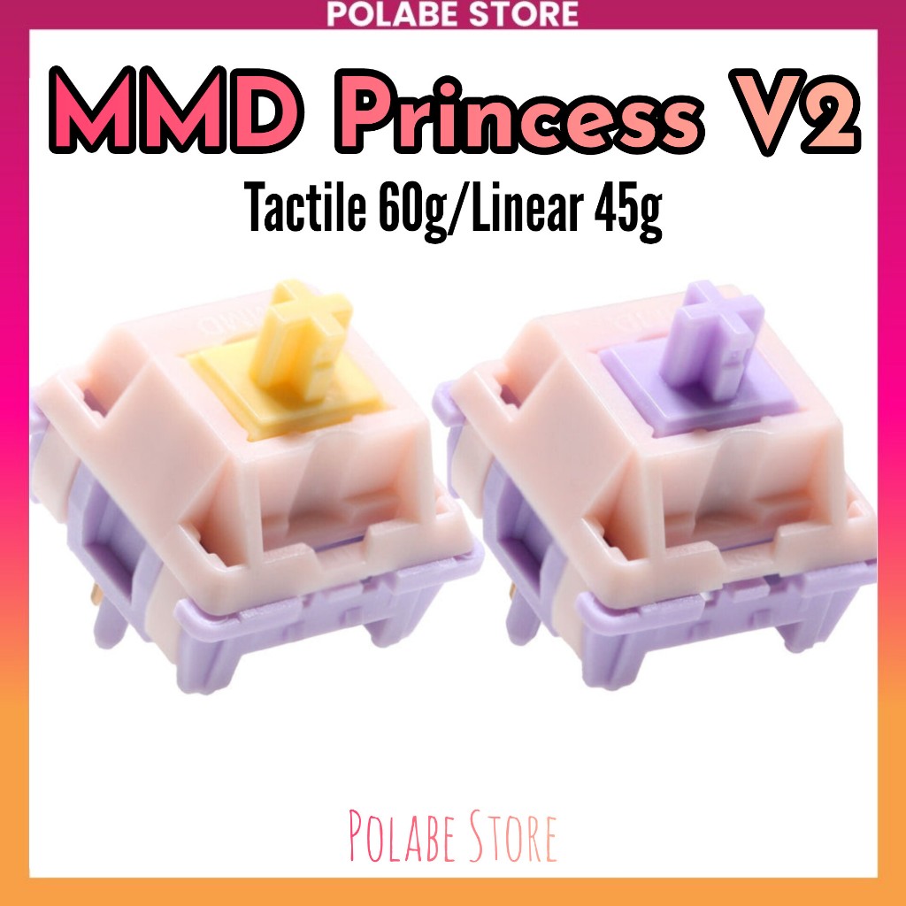 Mmd Princess V2 linear tactile switch mechanical keyboard mmd Spirit ...