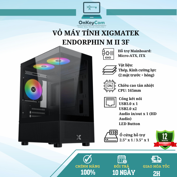 Xigmatek Endorphin M II 3F Computer Case | Shopee Philippines