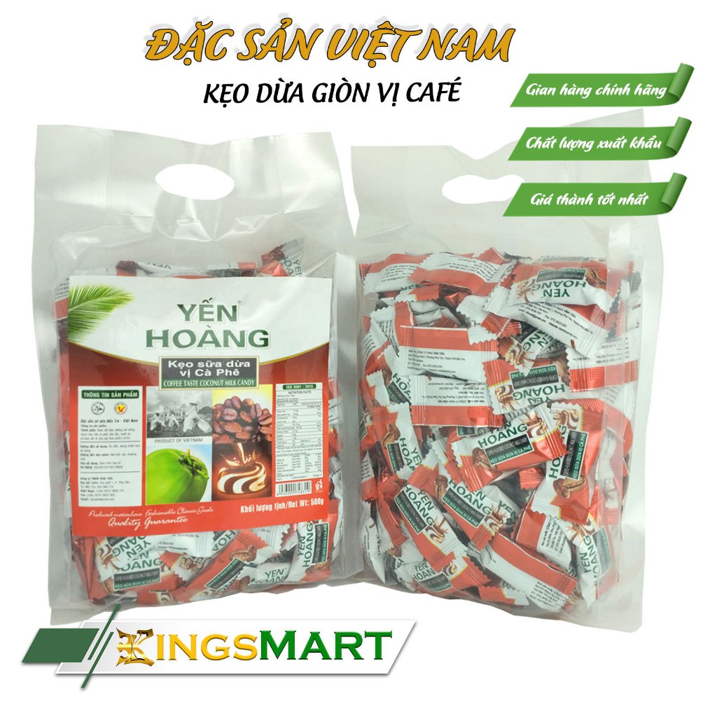 Crispy Coconut Candy Coffee Flavor - Yen Hoang Brand - Ben Tre ...