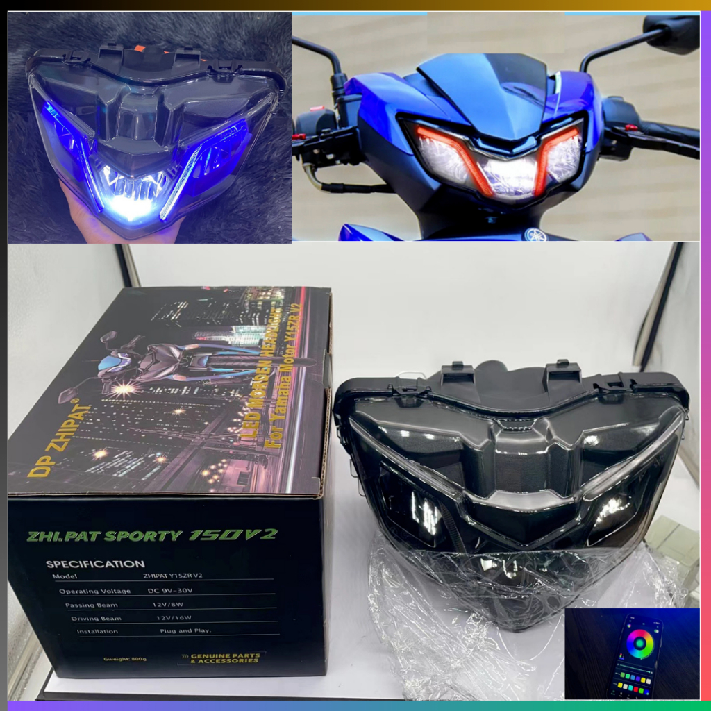 Yamaha Exciter 150, Ex155 (2019 - 2020), Y15ZR Headlights - Adjustable ...