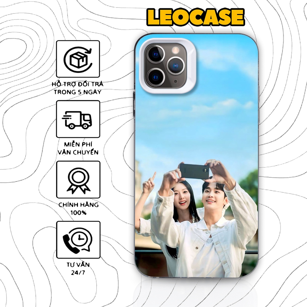 Leocase Queen of tears Kim Soo-hyun Kim Ji-won Premium silicone iPhone ...