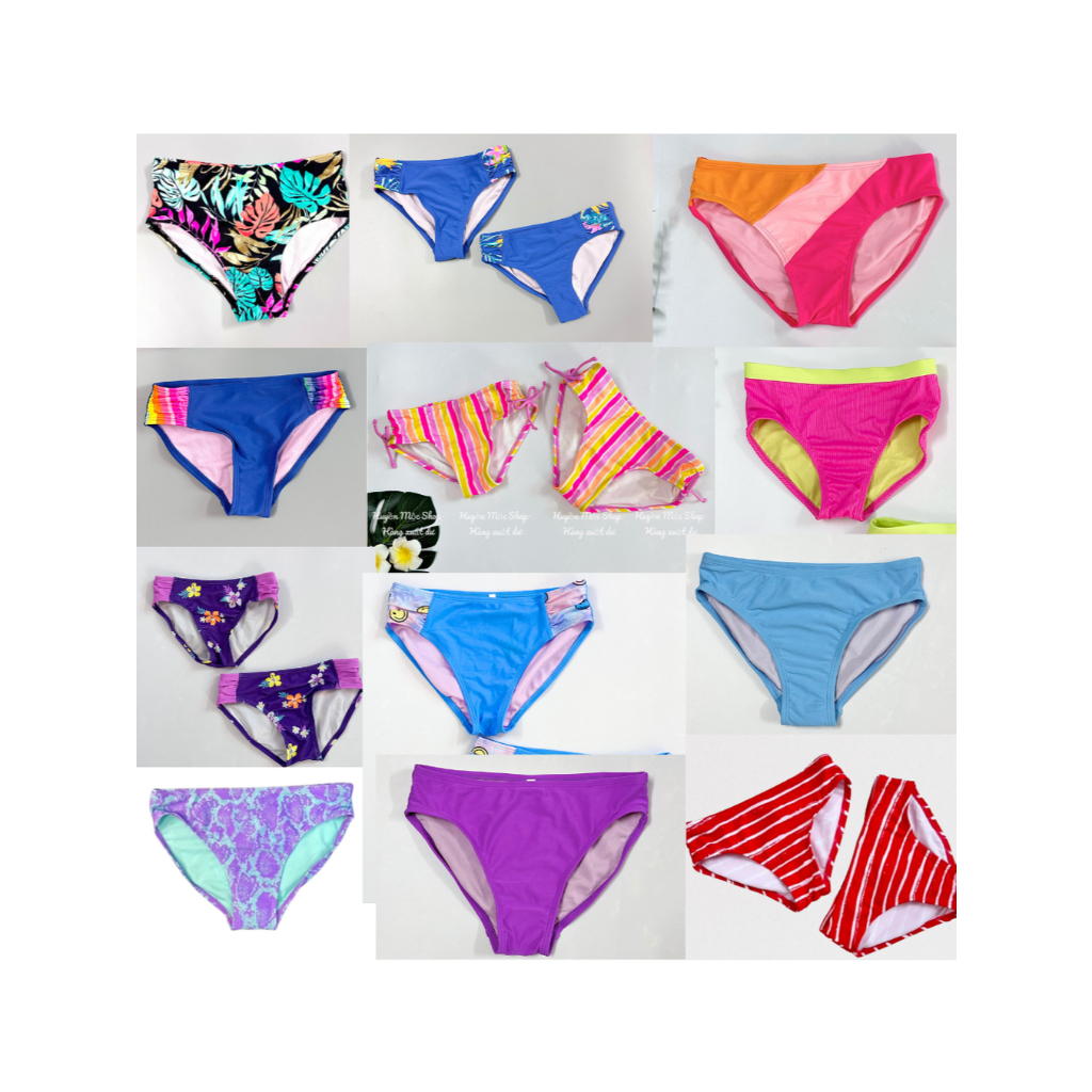Collection of girls' bikini swimming trunks, girls' swimming trunks ...