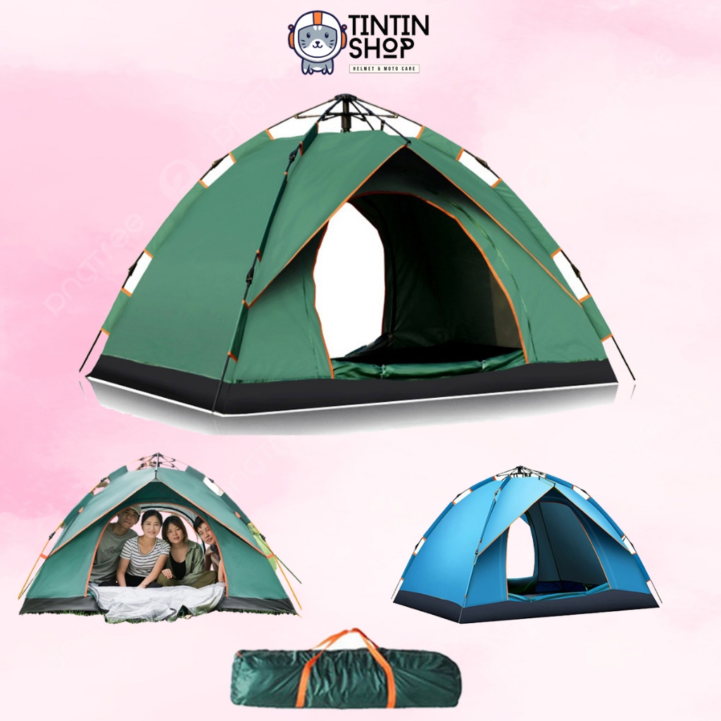 Extremely sturdy waterproof self-expanding camping tent (3-4 people ...