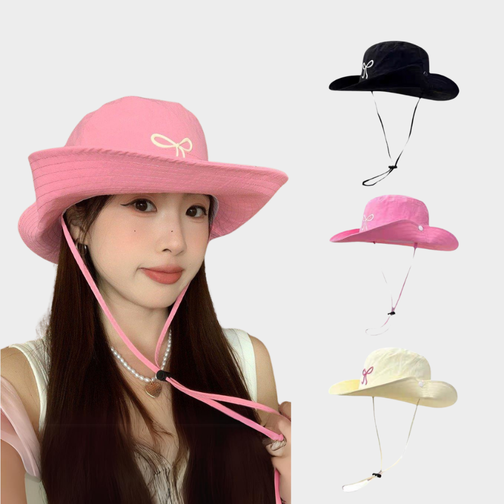 Bucket Hat Round Rim Cowboy Hat Hazin Water Slip Cloth Round Rim With ...