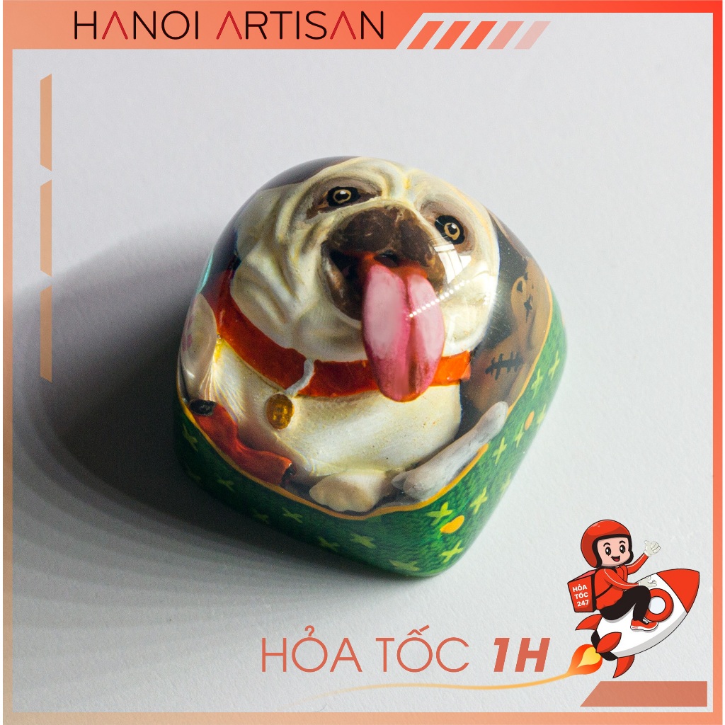 Artisan Keycap - Mlem Mlem mechanical keyboard button (Pug) - Lick the ...