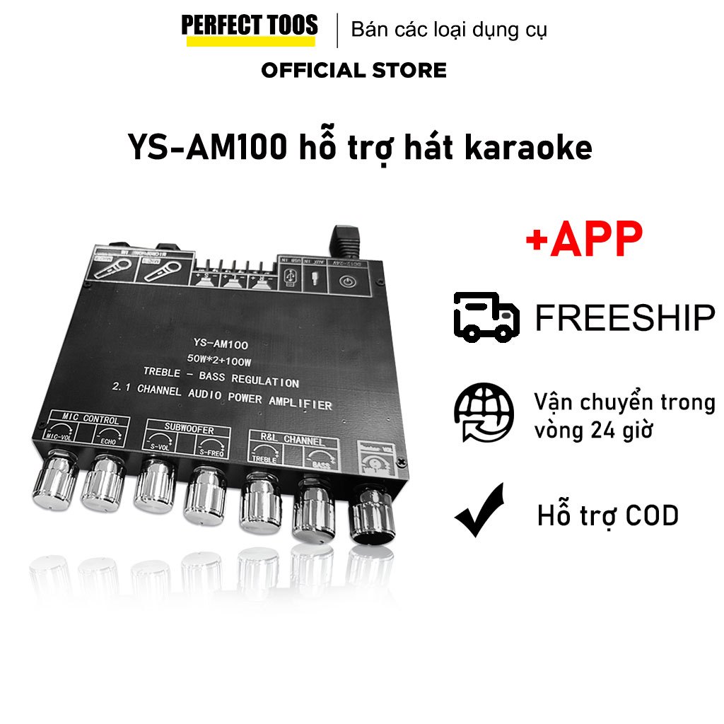 Ys-am100 HIFI Bluetooth high power audio microphone amplifier board all ...