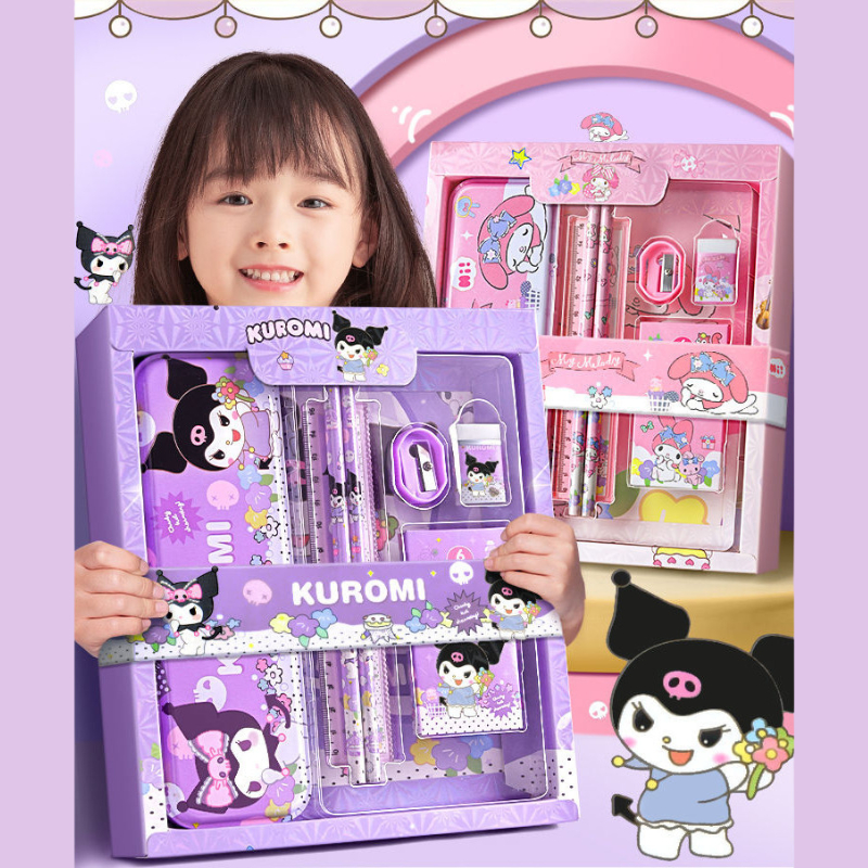 Learning kit for children 7 Piece includes pen box, pencils, crayons ...